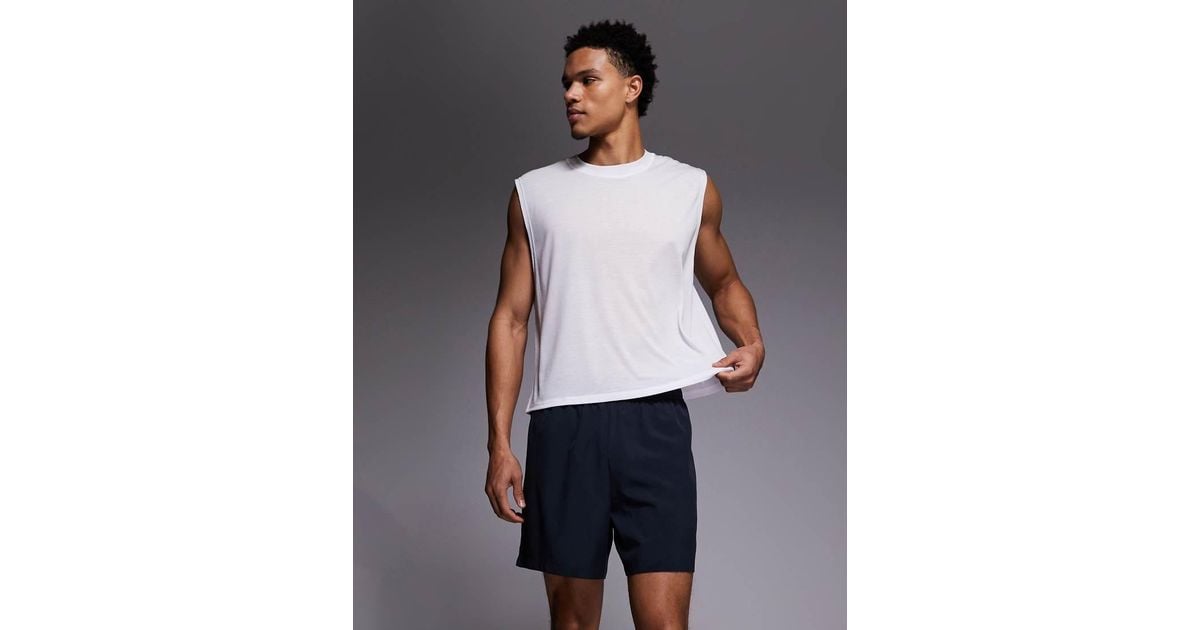 4505 Icon 5 Inch Quick Dry Training Shorts With Zip Pockets in Grey for ...