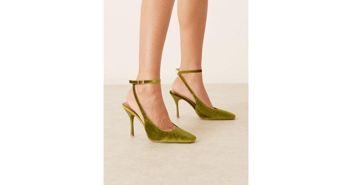 Glamorous Tie Leg Heeled Shoes in Natural | Lyst