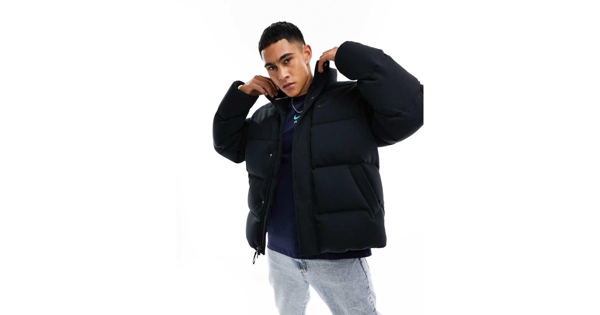 Nike Tech Fleece Puffer Jacket in Black for Men | Lyst UK