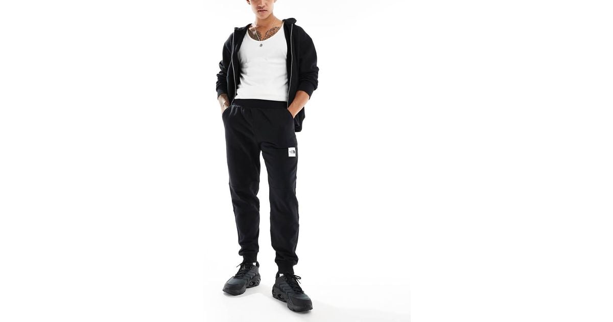 The North Face Fine Redbox Logo Joggers in Black for Men | Lyst UK
