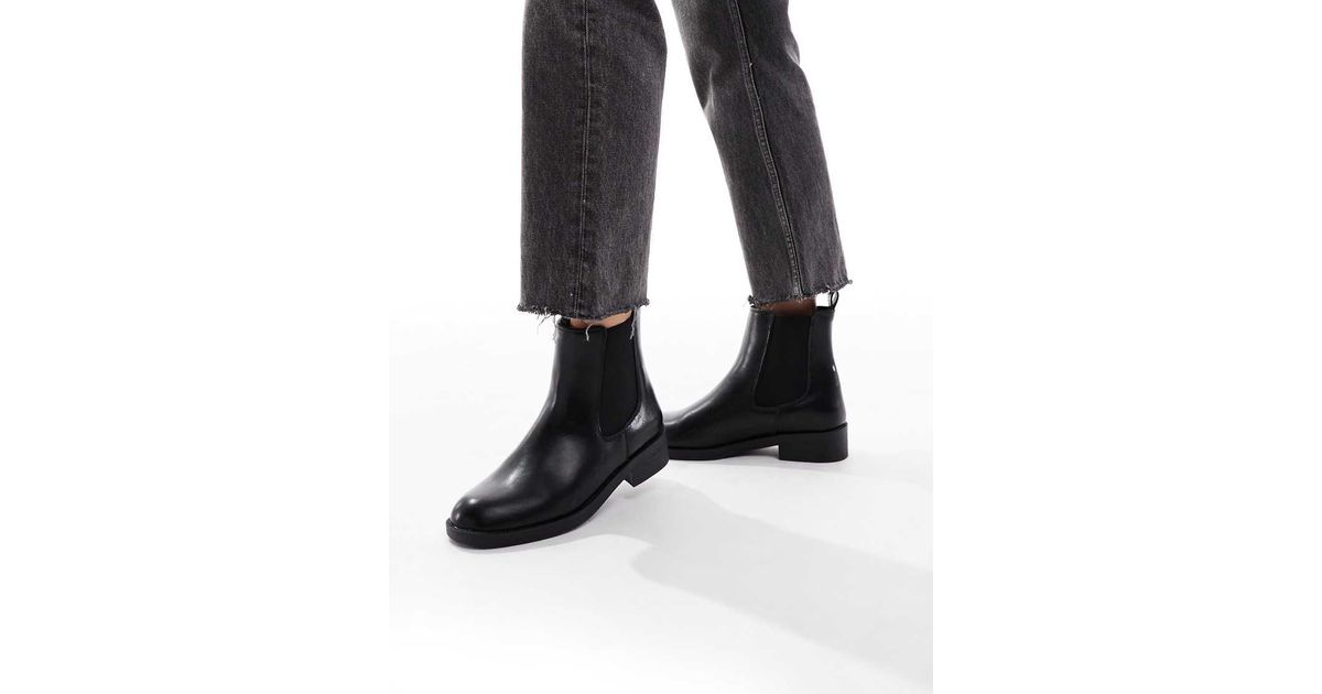 New Look Flat Chelsea Boot in Black | Lyst UK