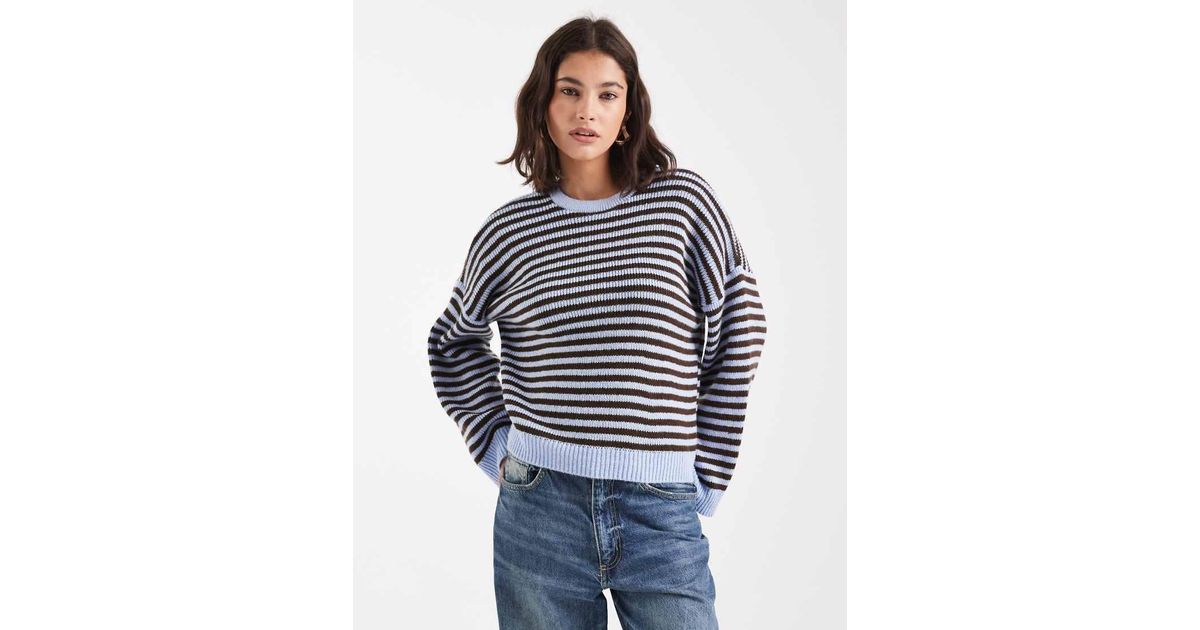 ASOS Oversized Jumper in Blue | Lyst UK