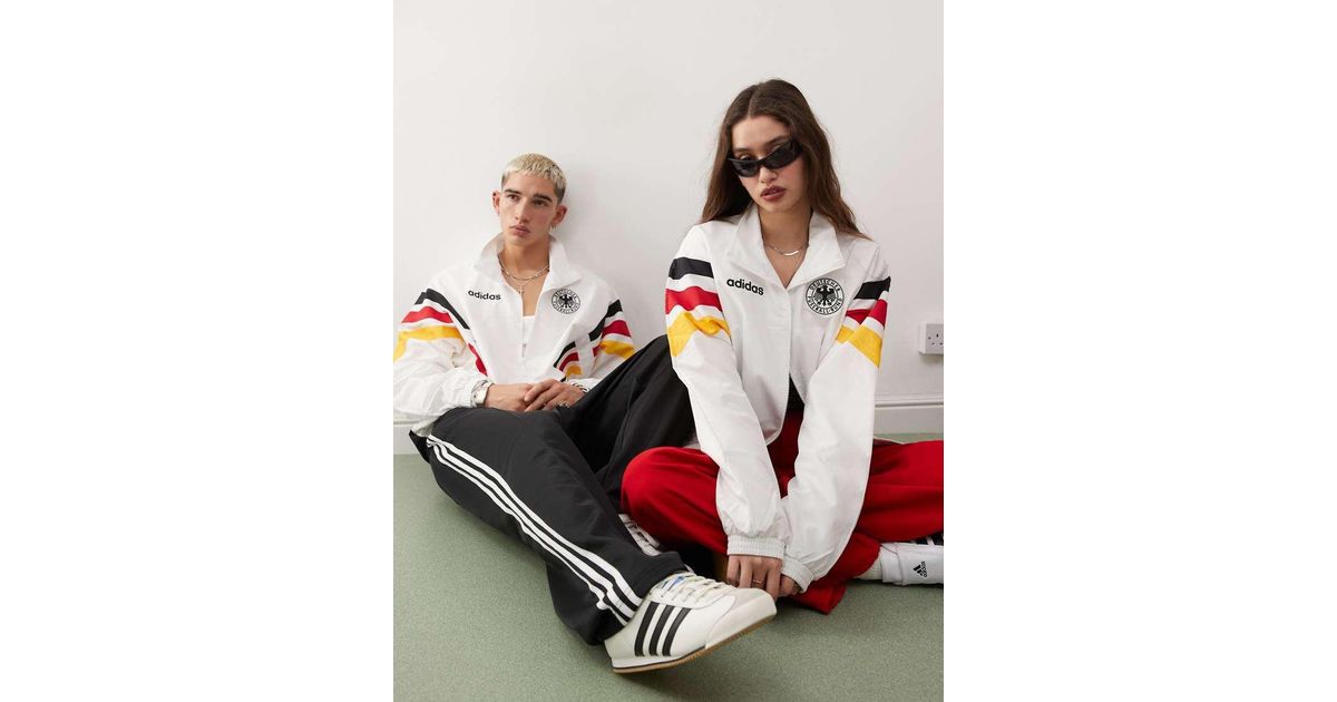 adidas Originals Germany 1996 Track Top in White | Lyst UK