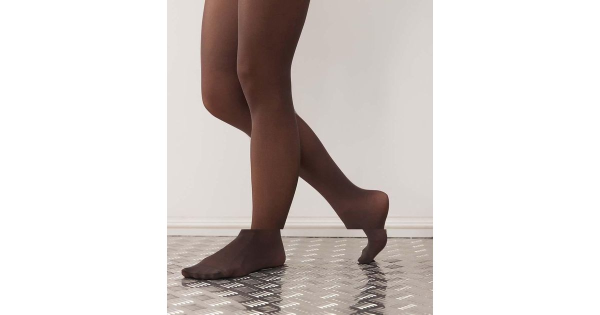Monki 2 Pack 20 Denier Tights in Brown | Lyst UK
