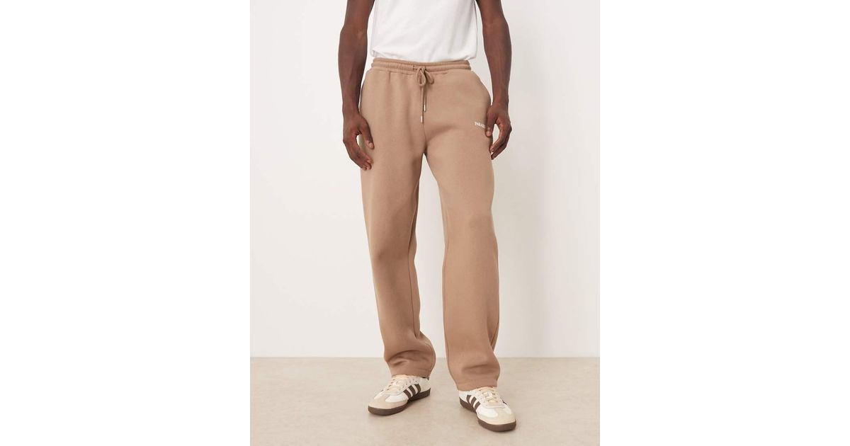 ASOS Oversized jogger With Print in Natural for Men | Lyst UK