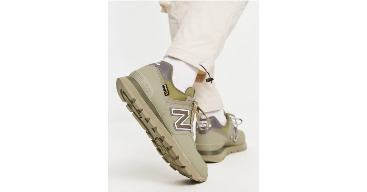 New Balance 574 Cordura Trainers in White for Men | Lyst UK
