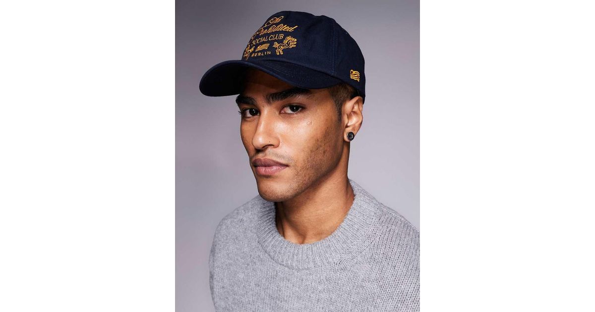 Prohibited Prpohibited Clubhouse Logo Cap in Blue for Men | Lyst UK