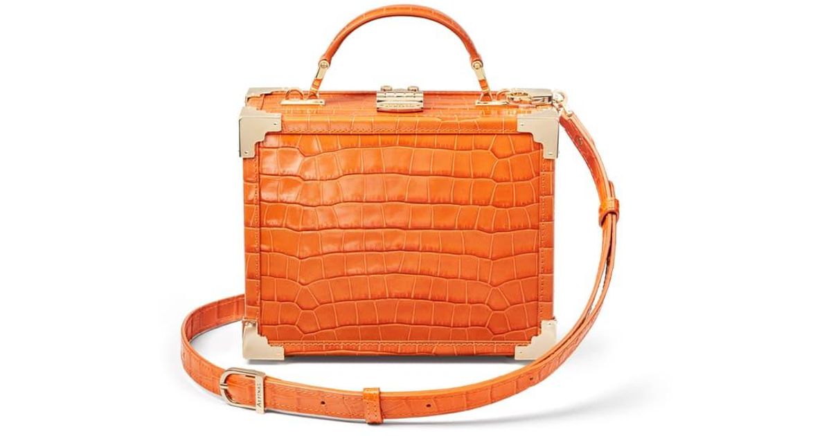 Aspinal of London The Trunk in Orange | Lyst