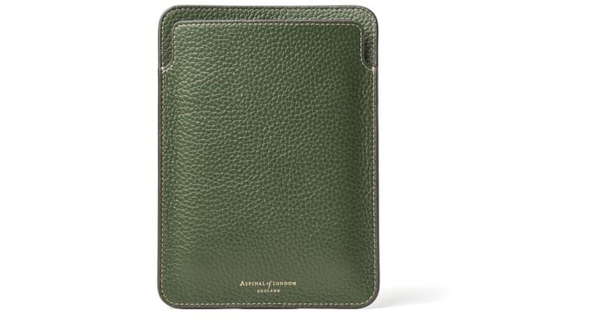 Aspinal of London Kindle Case in Green | Lyst