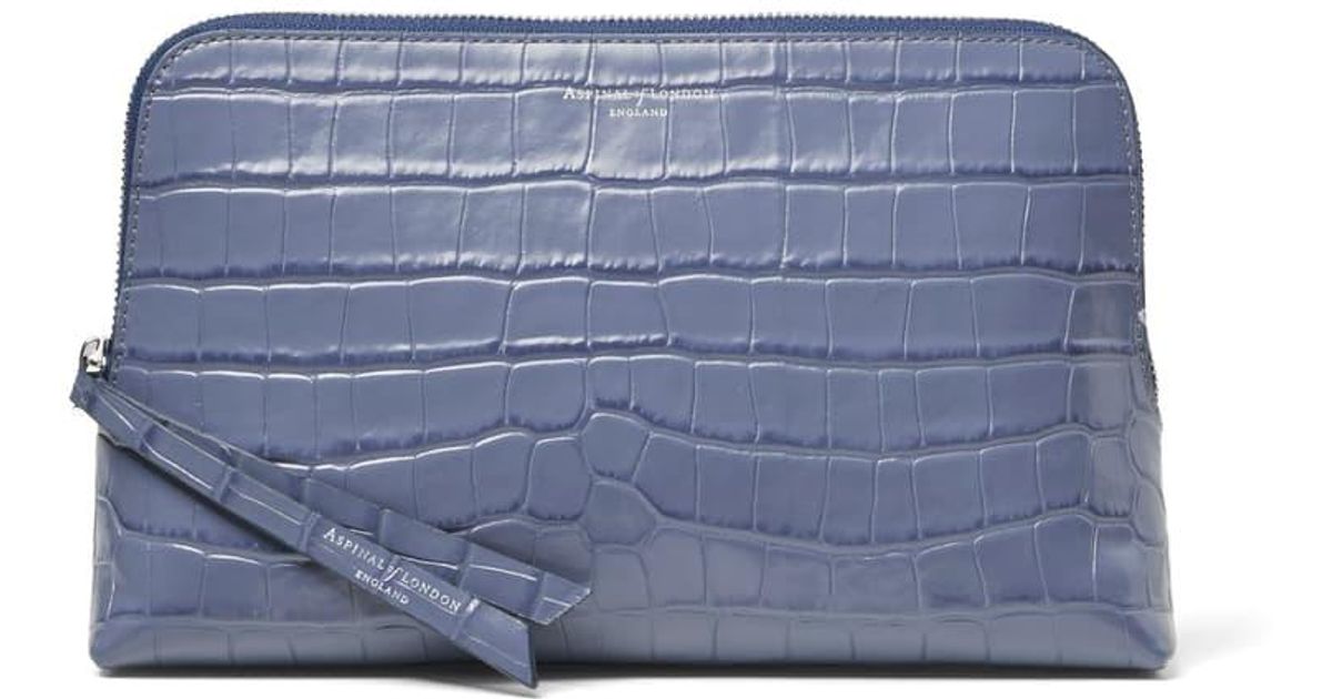 Aspinal of London Large Essential Cosmetic Case in Blue | Lyst