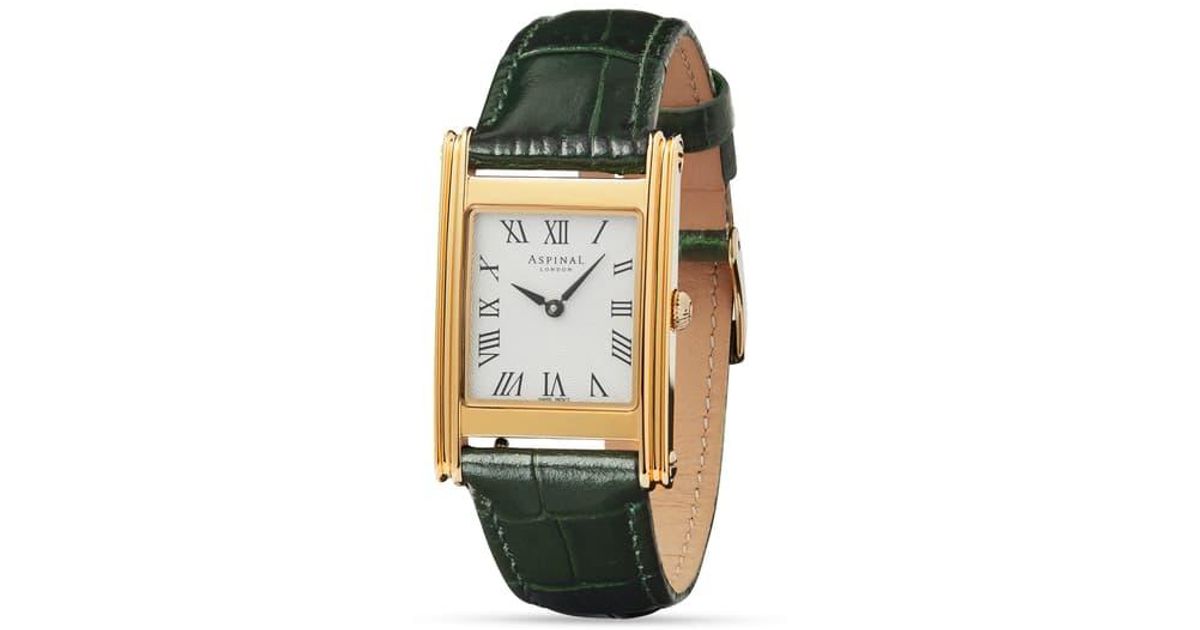 Aspinal of London The Mayfair Watch in Green | Lyst UK