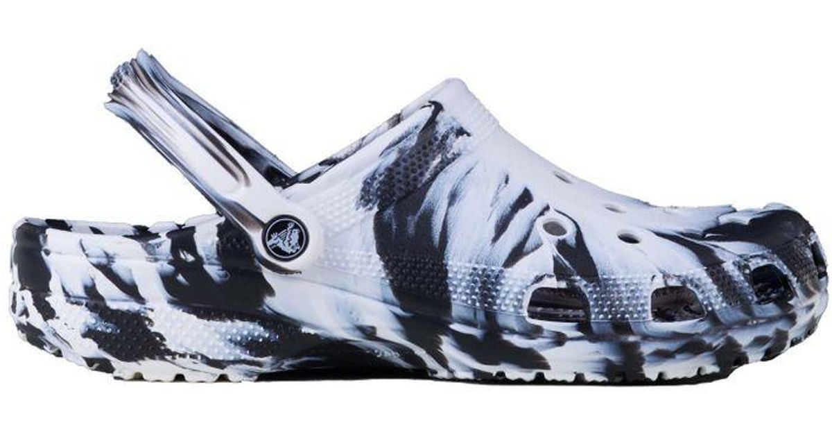 Crocs™ Synthetic Marble Print Classic Clog In in Black for Men | Lyst ...