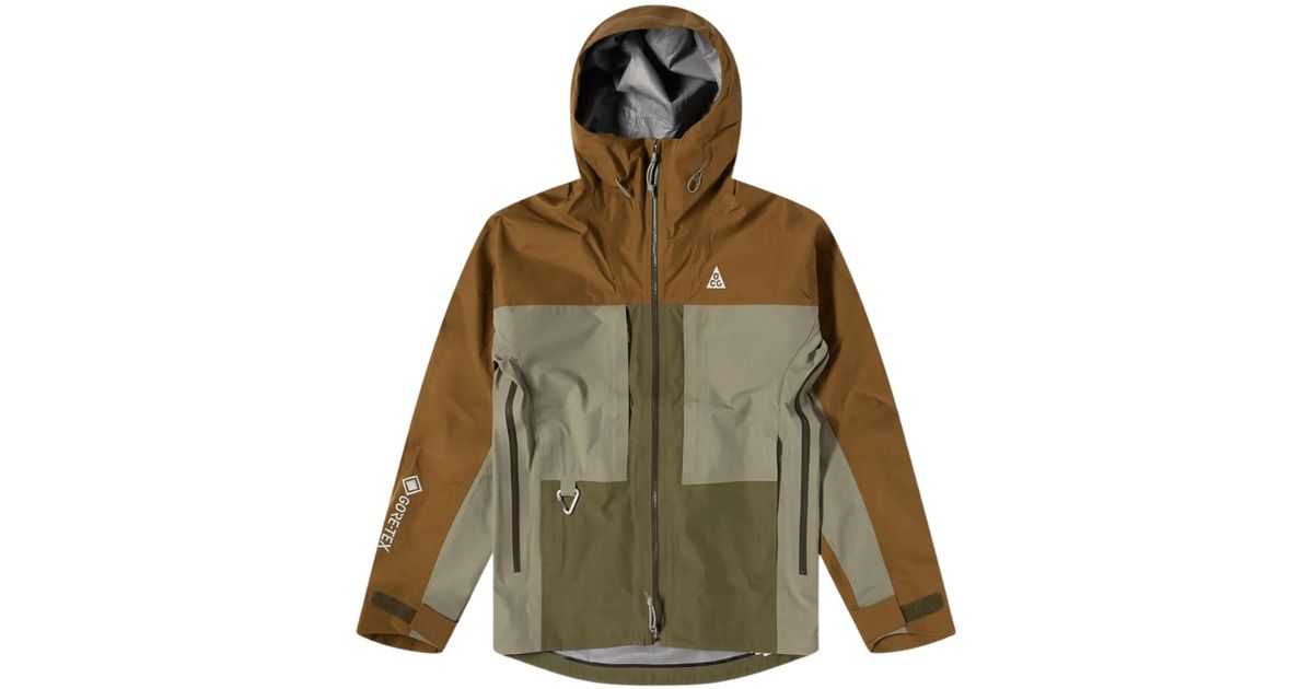 Nike Acg Misery Ridge Gore-tex Jacket - Green/brown for Men | Lyst UK