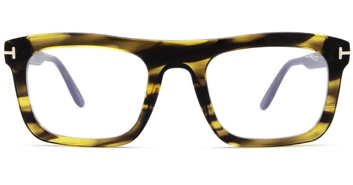Tom Ford Ft5757 B Havana Male Eyeglasses In Black For Men Lyst