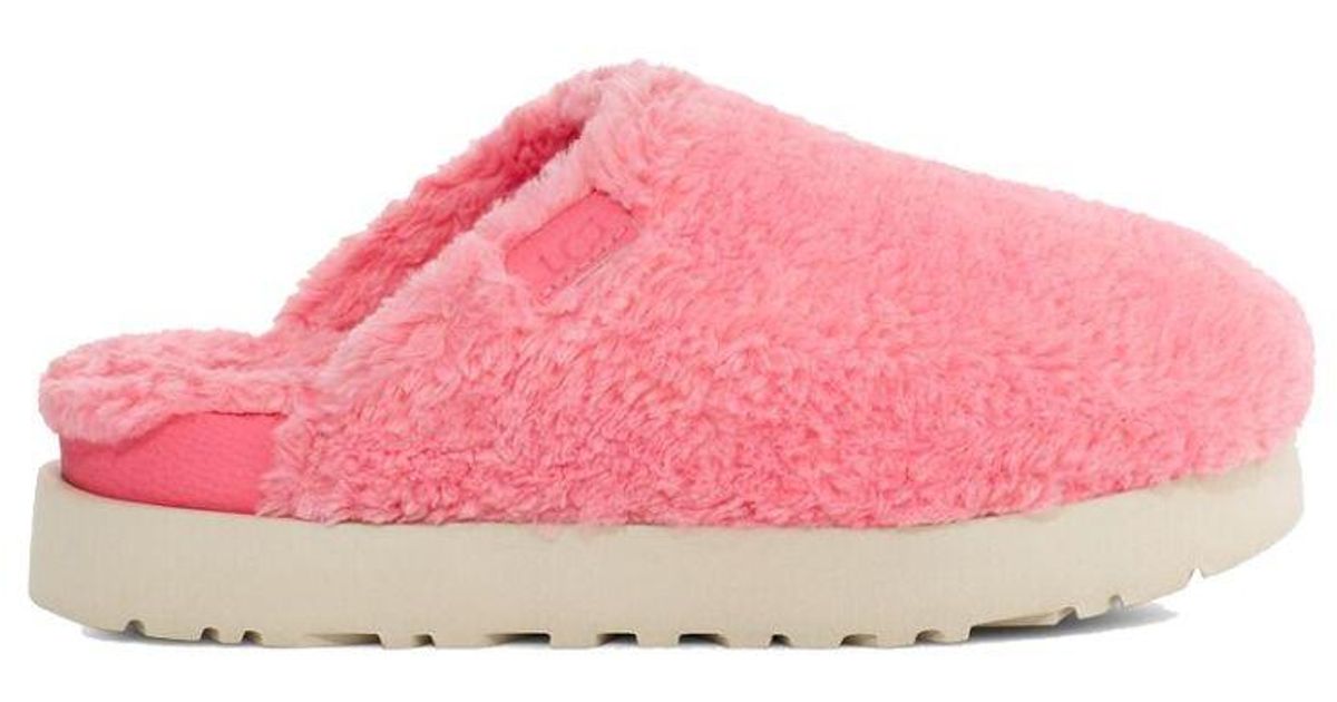 Ugg Synthetic Fuzz Sugar Slide Jasmine In Pink Save 1 Lyst
