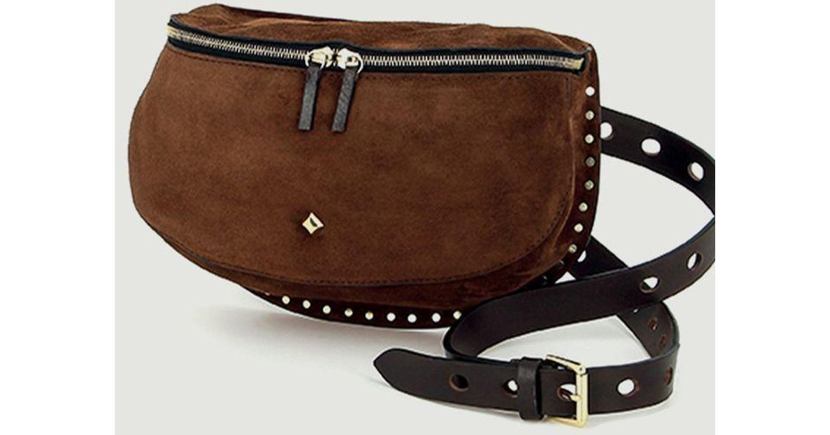 Herbert Frère Soeur Leather Belt Pocket Choco-camp Herbert Frère Soeur ...