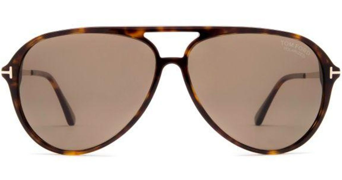 Tom Ford Ft0909 Dark Havana Male Sunglasses For Men Lyst