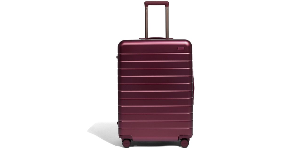 Away Travel The Medium Checked Suitcase in Purple | Lyst UK