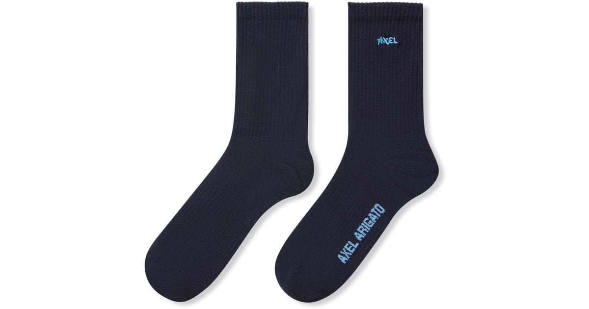 Axel Arigato Floral Logo Socks in Blue | Lyst