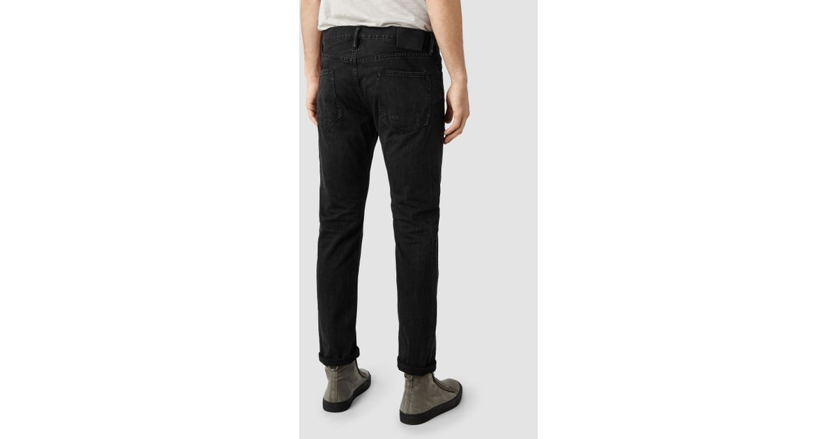 AllSaints Print Iggy Jeans in Black for Men | Lyst