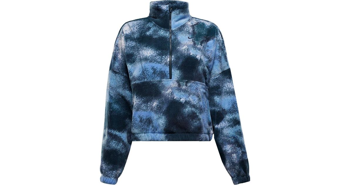 Nike One Tf Aop Polar Jacket in Blue | Lyst