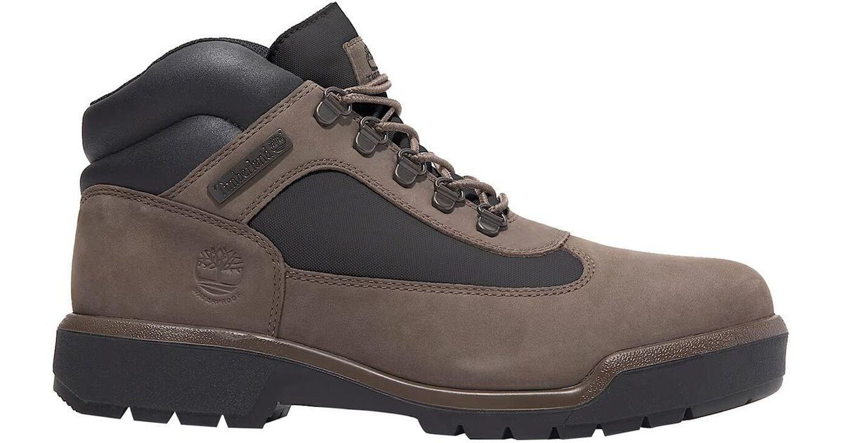 Timberland Field Boot Mid Wp Lace Up Boot in Brown | Lyst