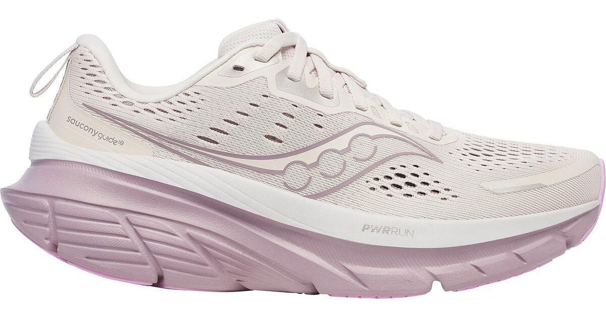 Saucony Guide 18 Running Shoe in White | Lyst