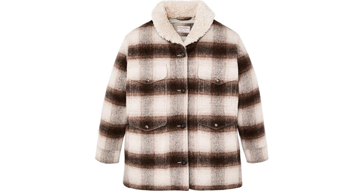 Filson Kodiak Shawl Collar Coat in Brown | Lyst