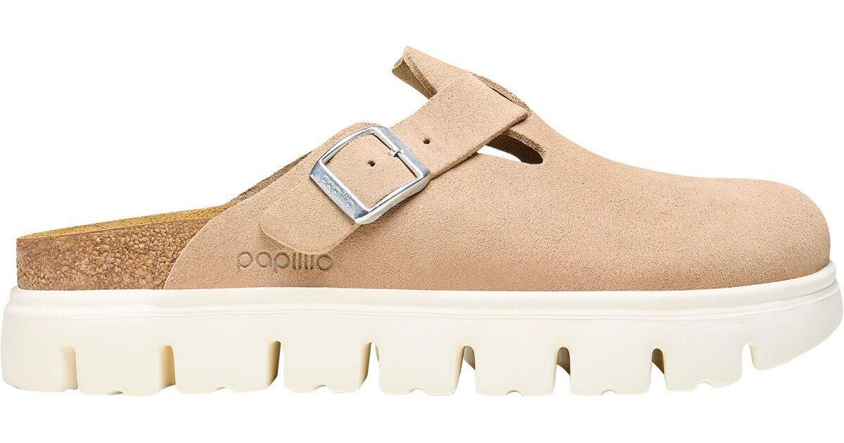 Birkenstock Boston Papillio Chunky Narrow Clog in Natural | Lyst