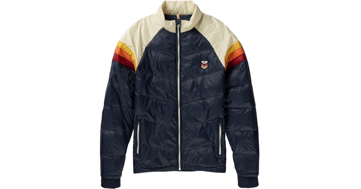 Marine Layer Archive Puffer Mock Jacket in Blue | Lyst