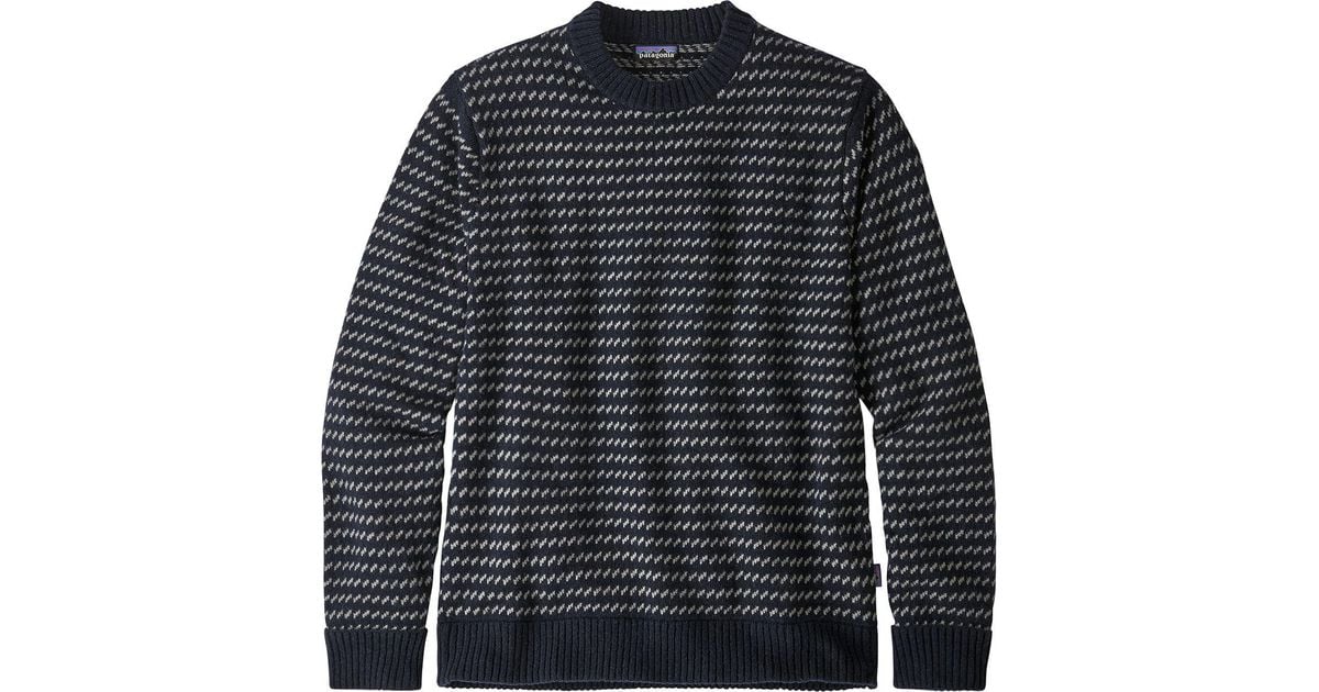 Patagonia Recycled Wool Sweater in Blue for Men - Save 33% - Lyst