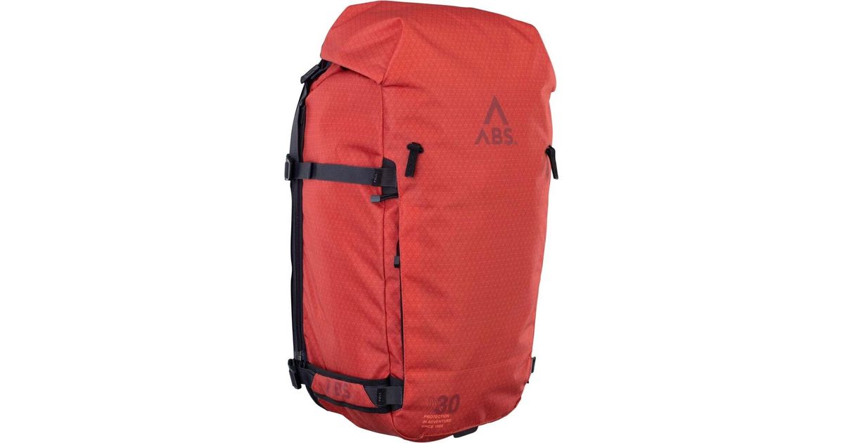 ABS Avalanche Rescue Devices Zipon 30L Pack Burned in Red | Lyst
