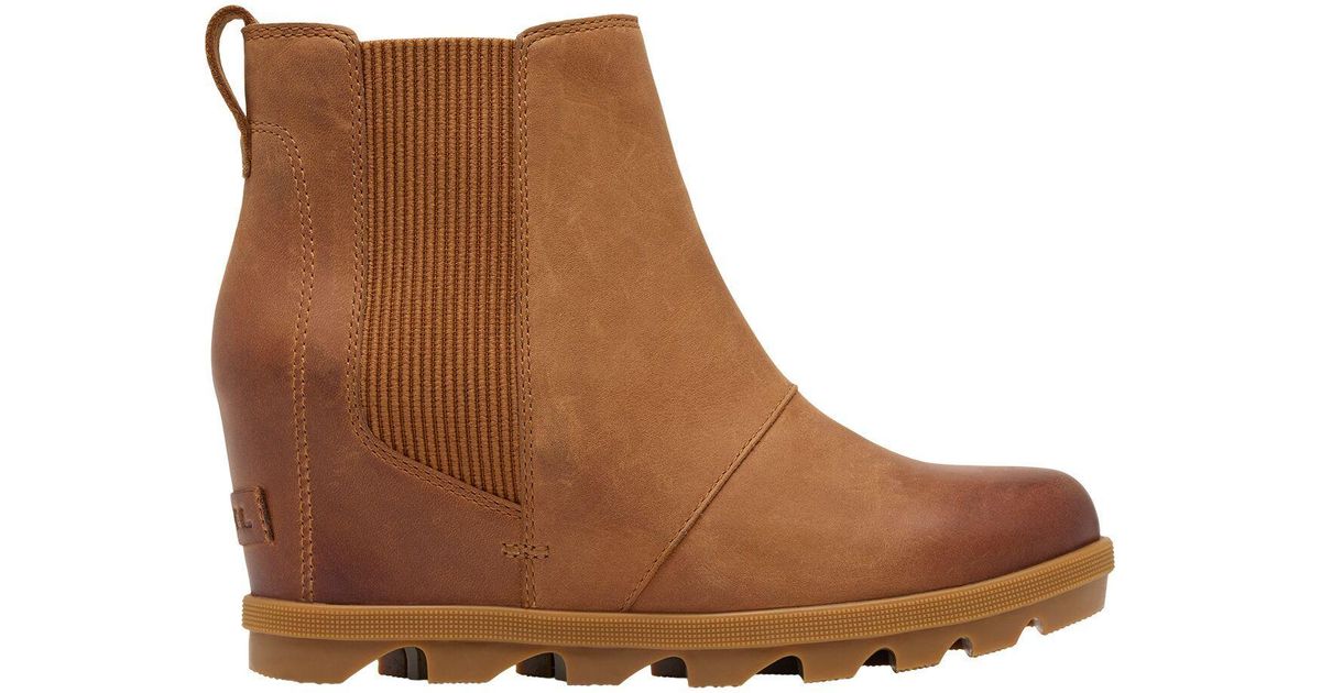 Sorel Joan Rhapsody Chelsea Wedge Boot in Brown | Lyst
