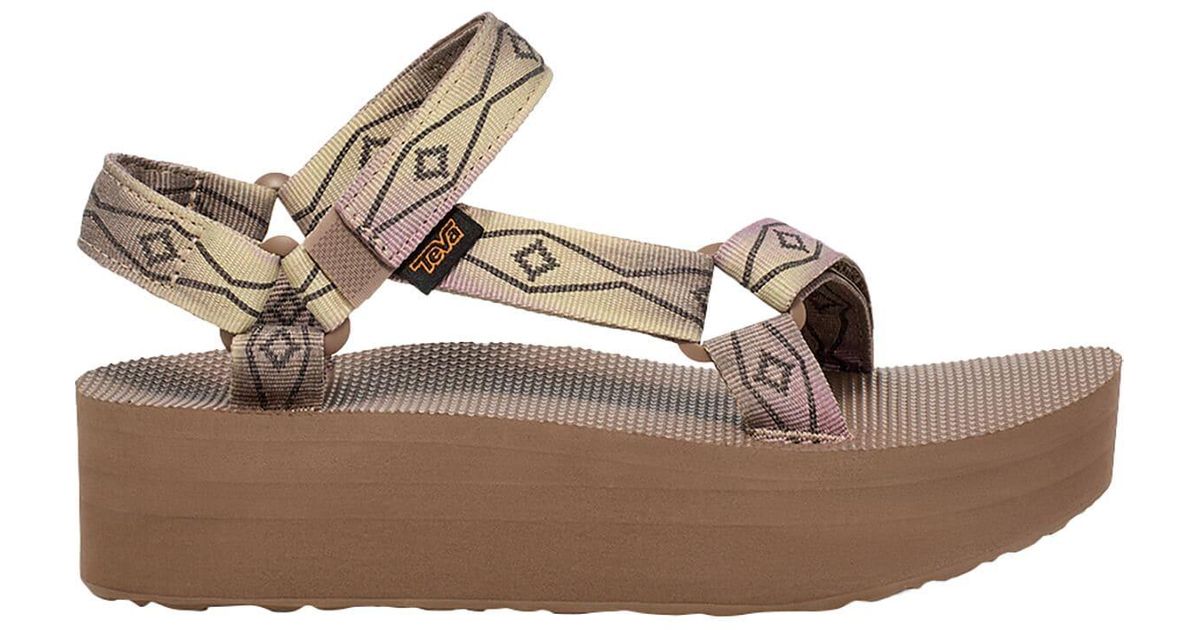 Teva Flatform Universal Sunscape Sandal in Brown | Lyst