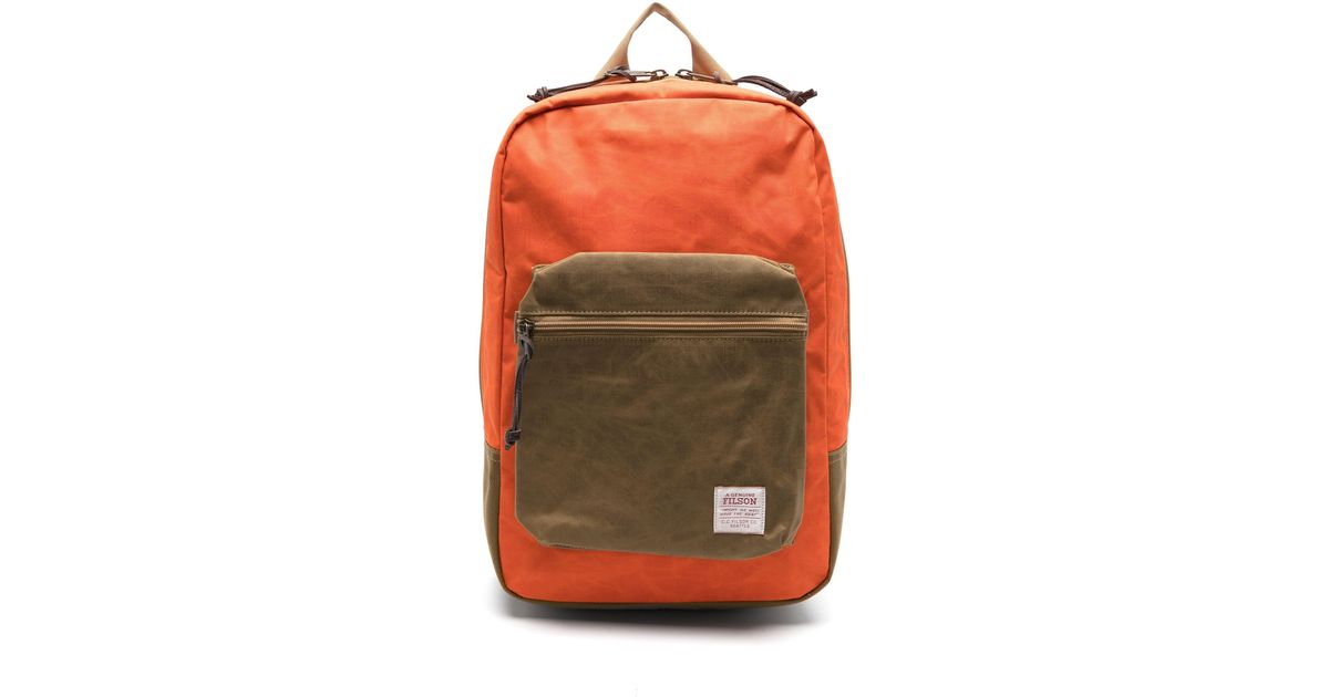 Filson Surveyor 25L Backpack Fmacc0190843 in Orange for Men | Lyst