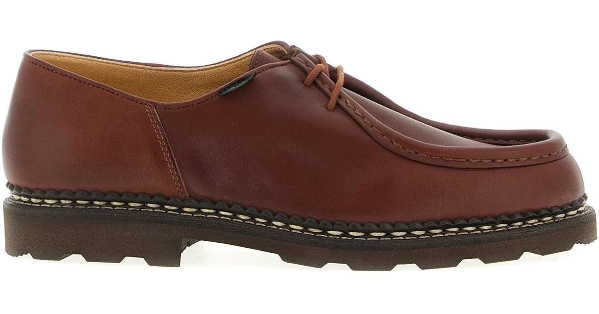 Paraboot 'Michael' Derby Shoes in Brown | Lyst UK