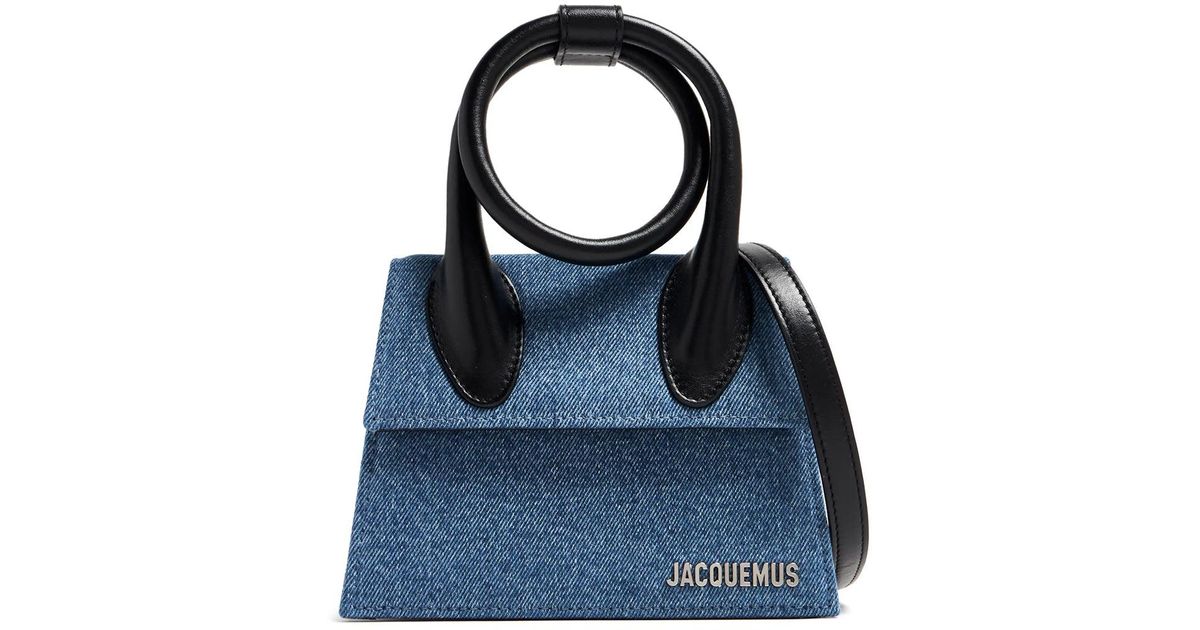 Jacquemus Mini Le Chiquito Denim Shoulder Bag in Blue for Men | Lyst