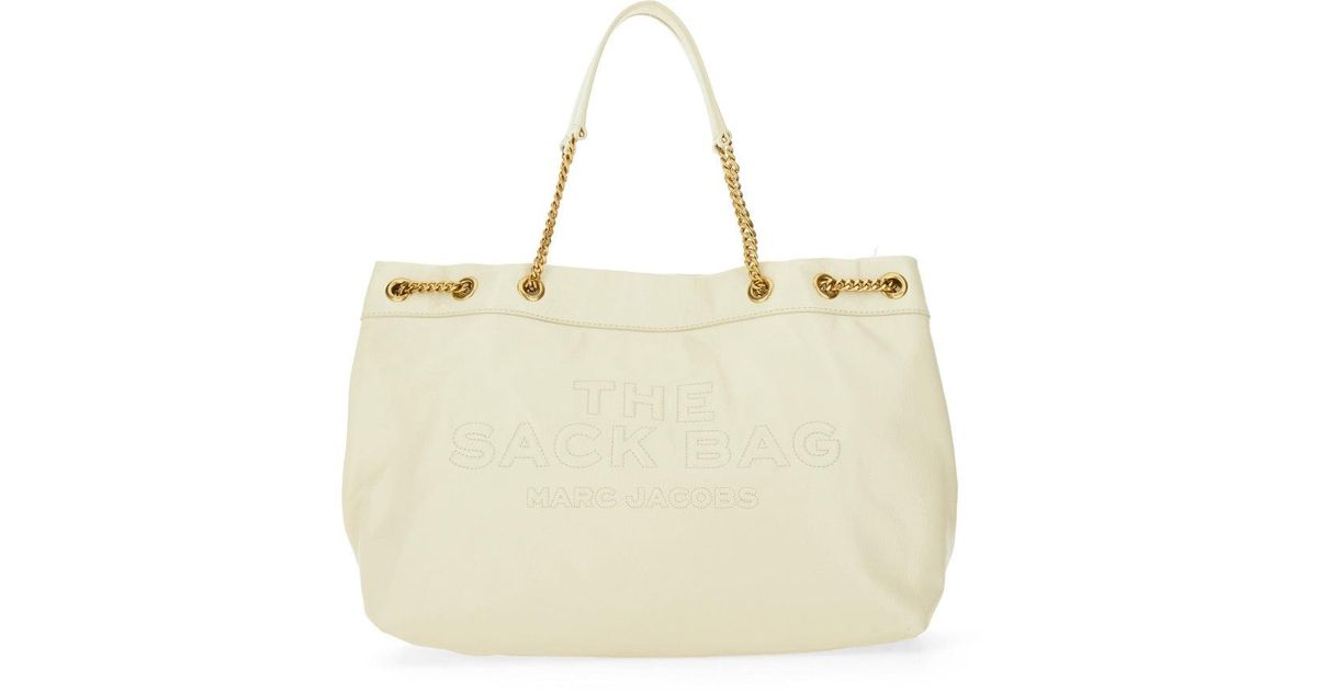 Marc Jacobs The Chain Sack Large in Natural | Lyst UK