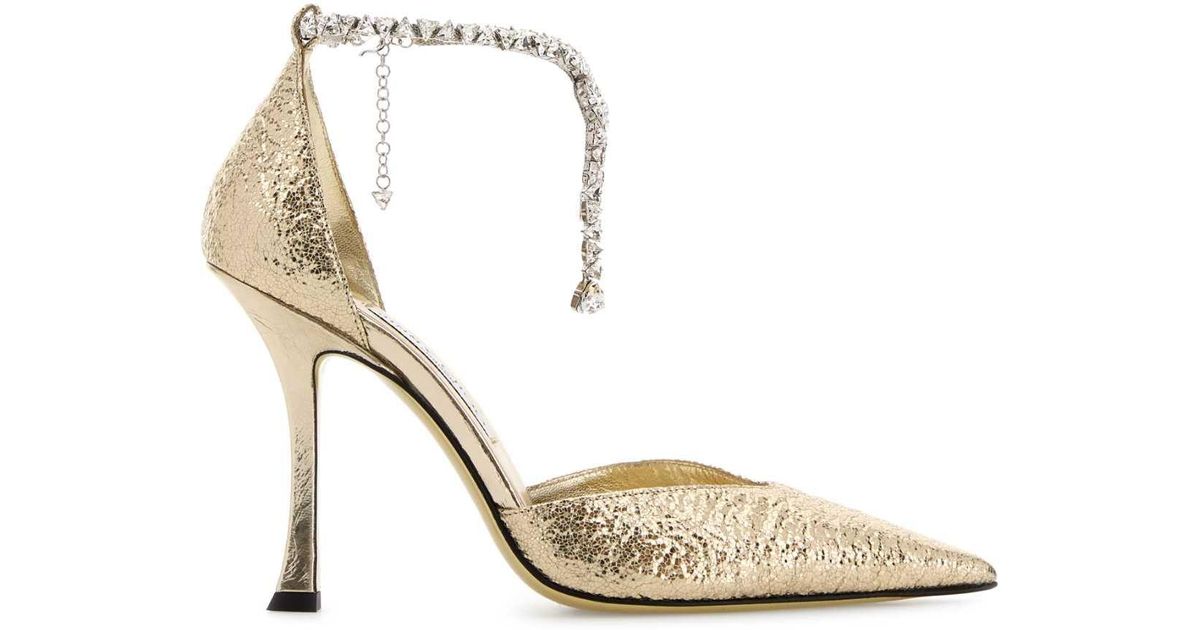 Jimmy Choo Fabric Stevie 100 Pumps in White | Lyst UK