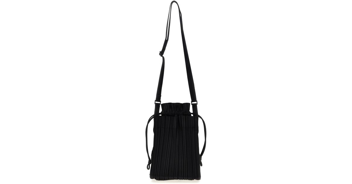 Pleats Please Issey Miyake 'Square Pleats' Crossbody Bag in Black for ...