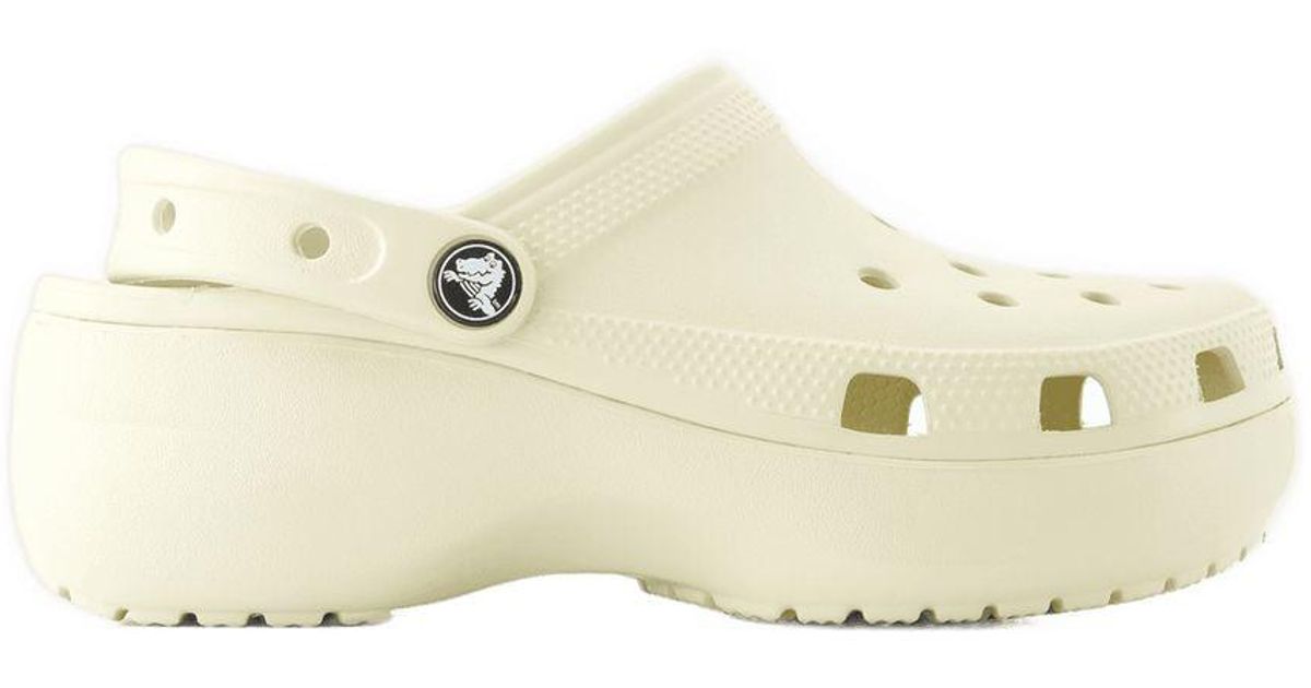 Crocs™ Classic Platform Sandals Thermoplastic in White | Lyst UK