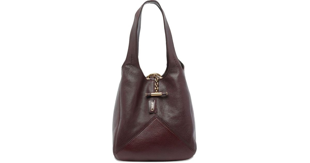 Chloé Balloon Small Leather Hobo Bag in Brown | Lyst UK