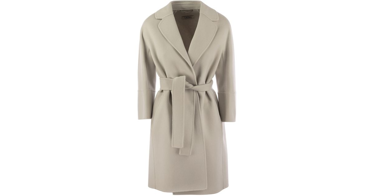 Max Mara Arona Virgin Wool Coat in Gray | Lyst