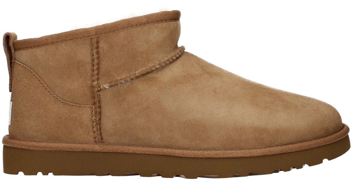UGG Classic Boots Suede/Chestnut in Brown | Lyst