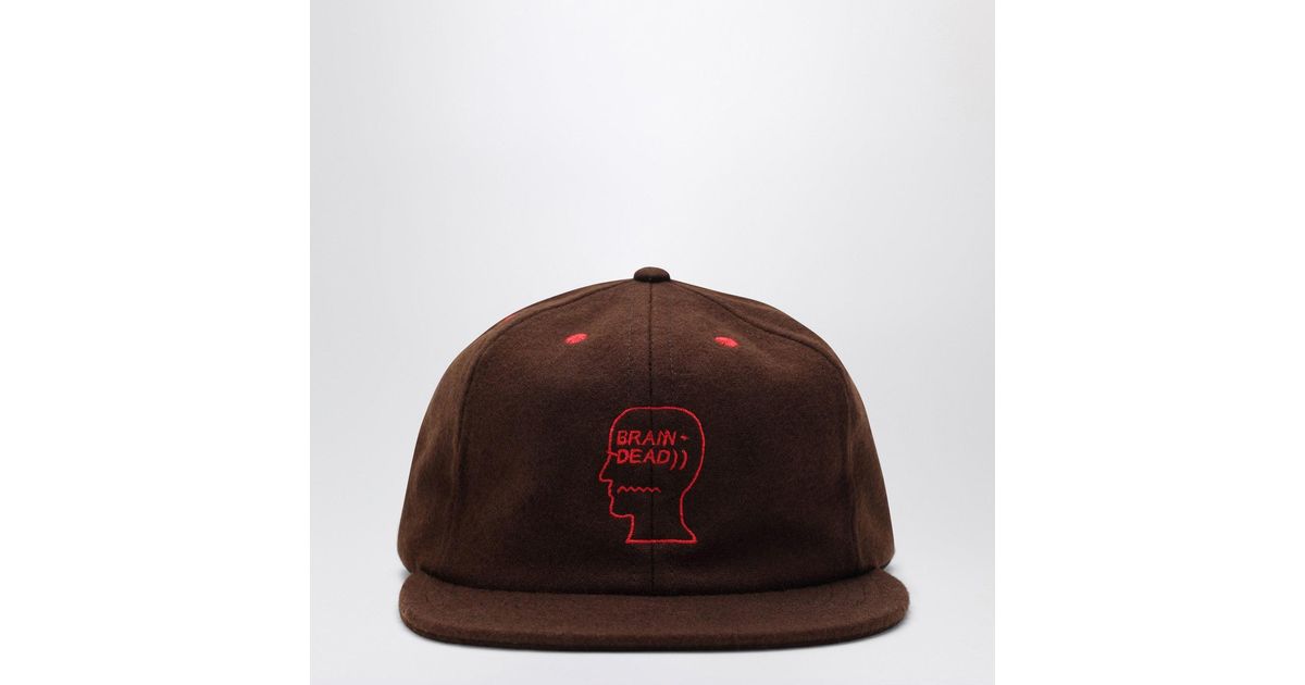Brain Dead Wool Blend Baseball Cap in Brown for Men | Lyst UK