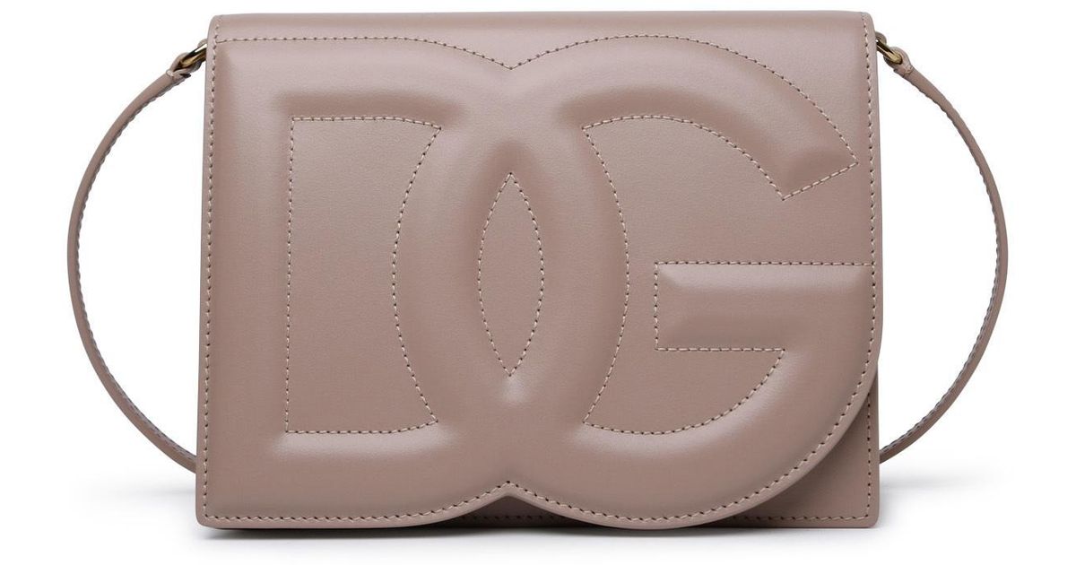 Dolce & Gabbana 'Dg' Powder Calf Lear Bag in Gray for Men | Lyst