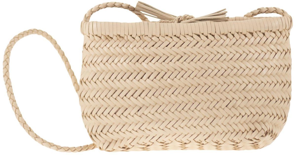 Dragon Minsu Mini Woven Leather Bag in Natural | Lyst