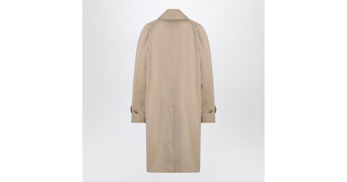 Burberry Heritage Camden Car Coat in Natural | Lyst UK