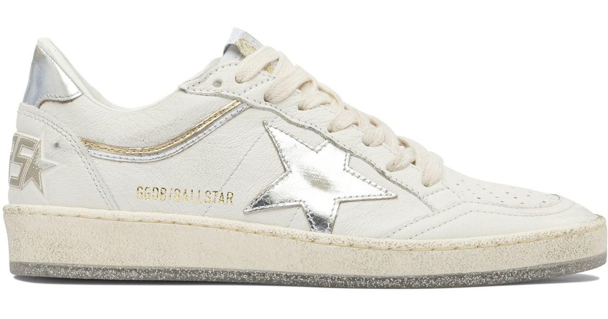 Golden Goose "Ball Star" Sneaker in White | Lyst UK