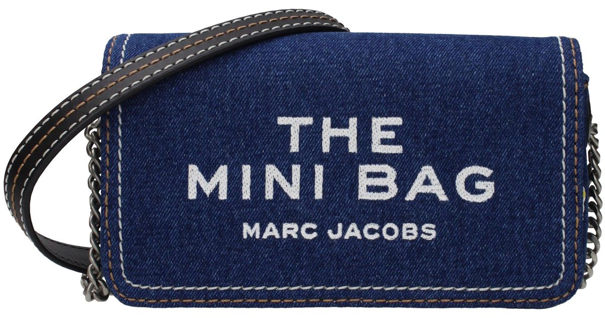 Marc Jacobs Crossbody Bags The Mini Bag Fabric in Blue | Lyst